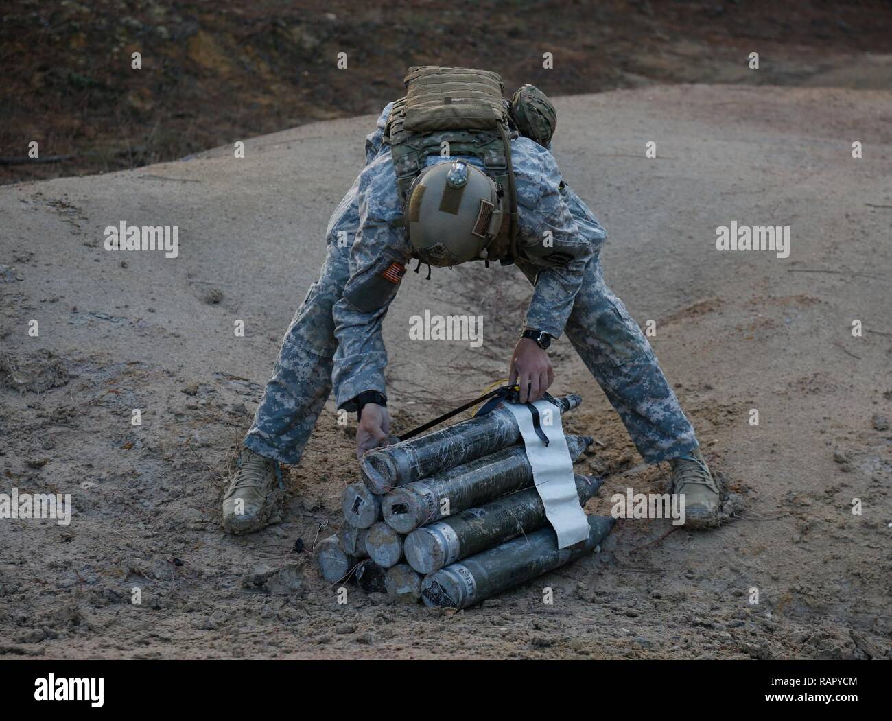 U.S. Army 1st Lt. Brookes Wittkamper, assigned to 18th Ordnance Company ...