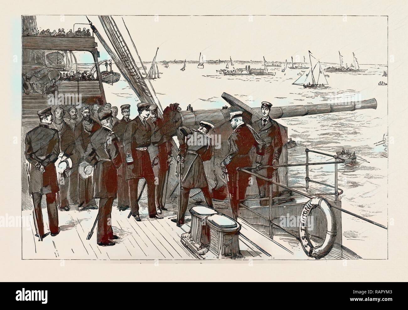 THE EMPEROR OF GERMANY AT SPITHEAD, 1889, UK: THE EMPEROR'S VISIT TO ...