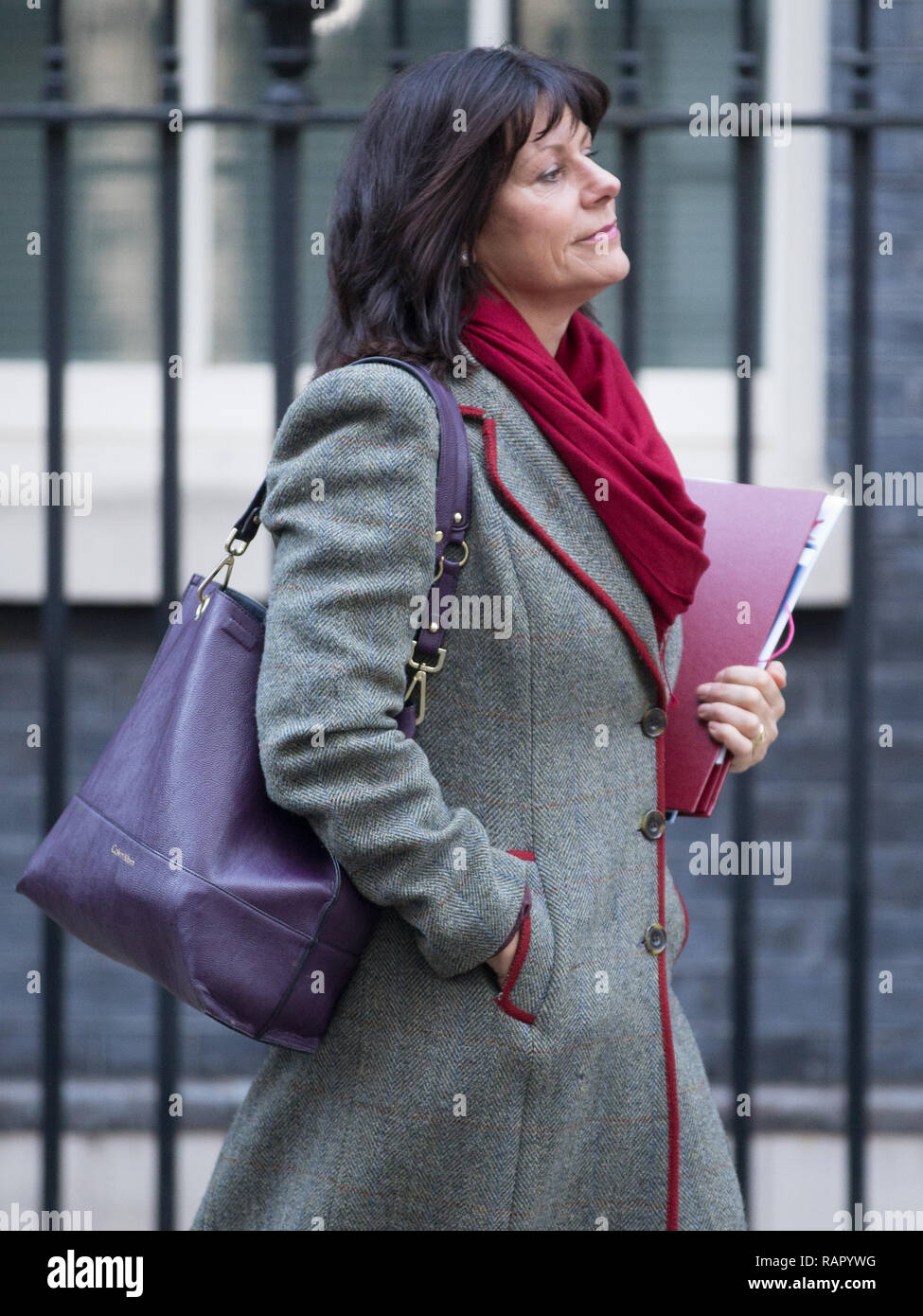Ministers departing Downing Street following cabinet meeting. Featuring ...