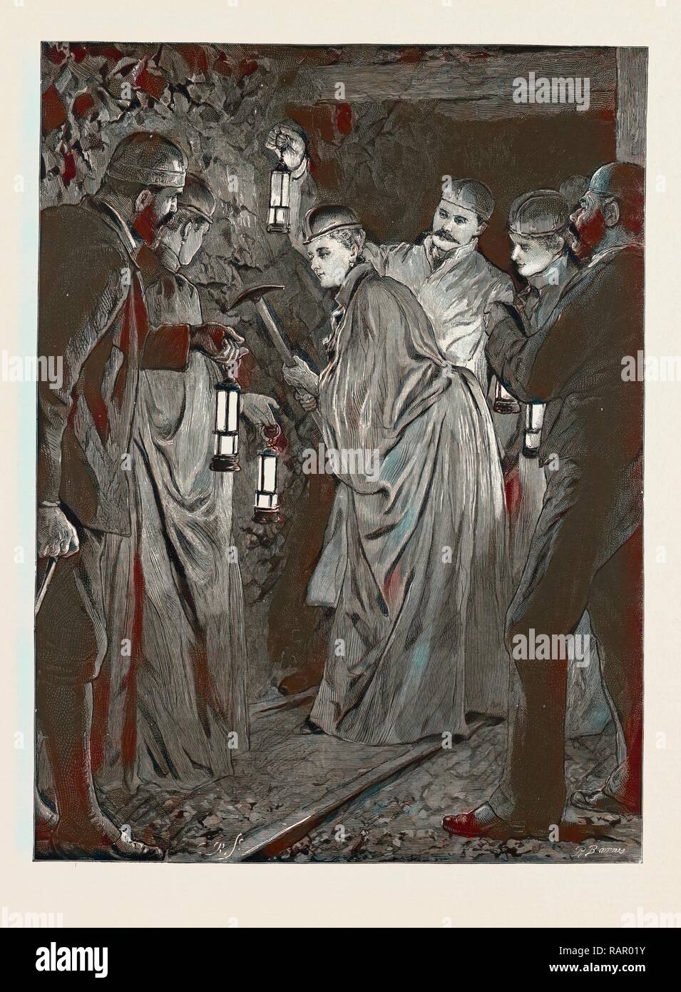 THE PRINCESS BEATRICE DOWN A COAL MINE: THE PRINCESS PICKING COAL IN ...