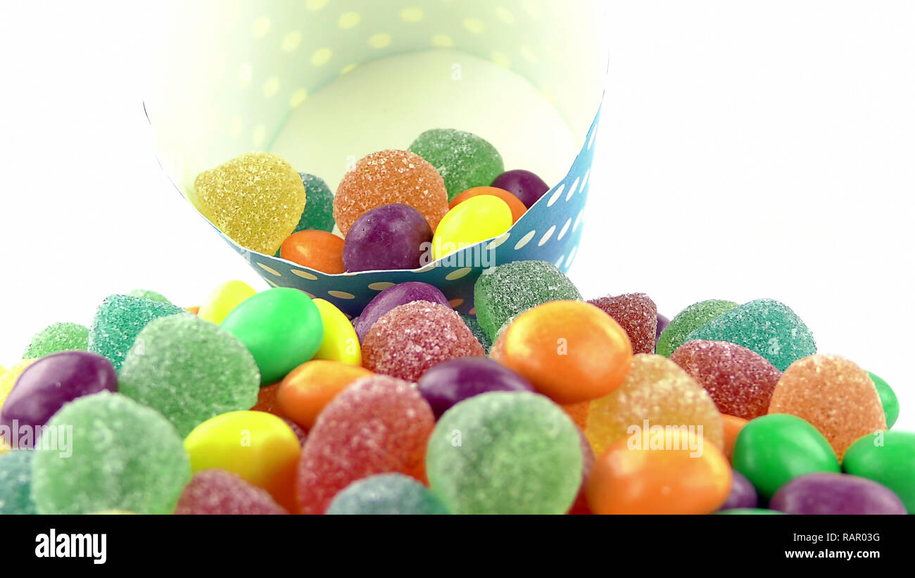 Candy Sweet Jelly Lolly and Delicious Sugar Dessert Stock Photo - Alamy