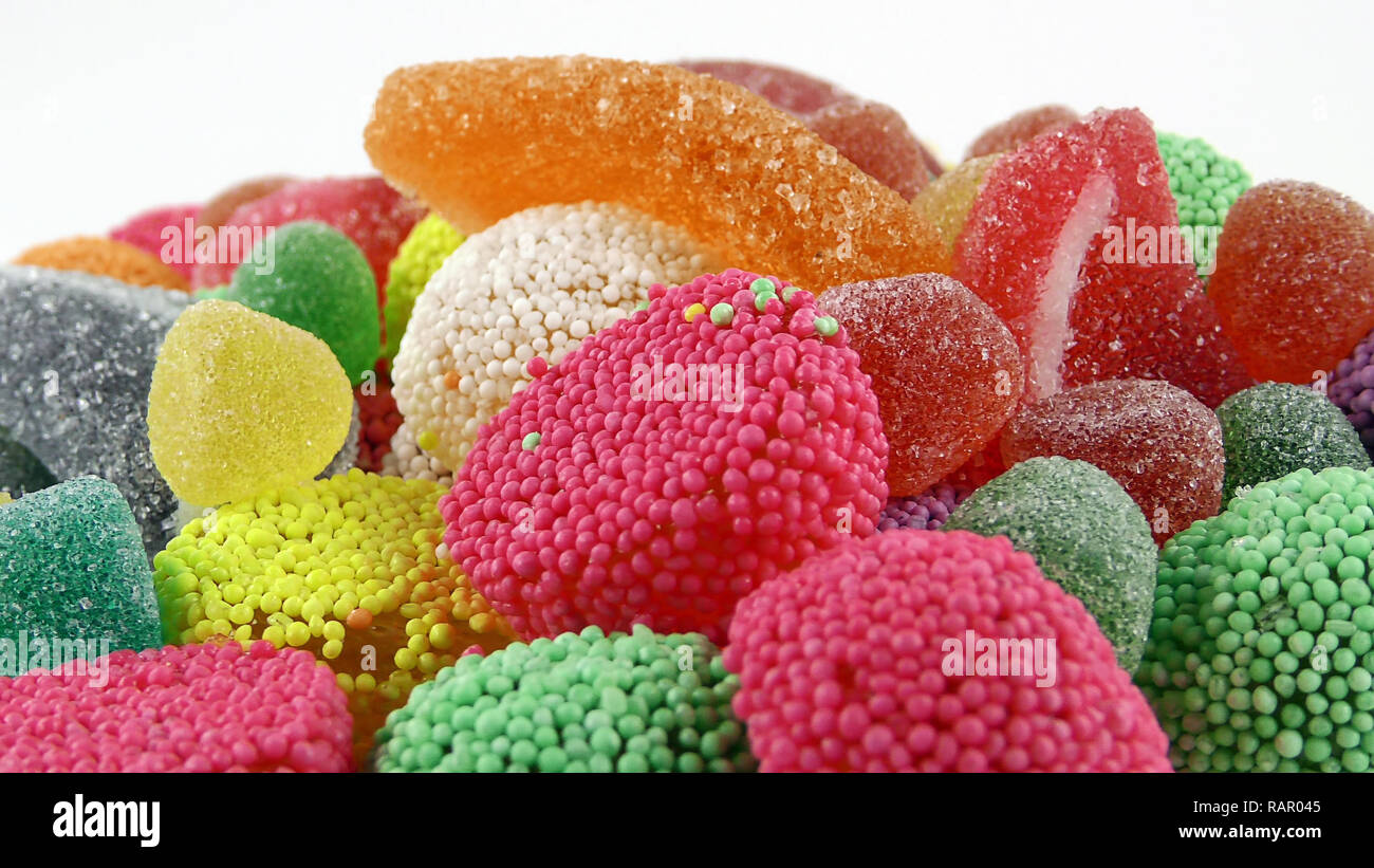 Candy Sweet Jelly Lolly and Delicious Sugar Dessert Stock Photo - Alamy