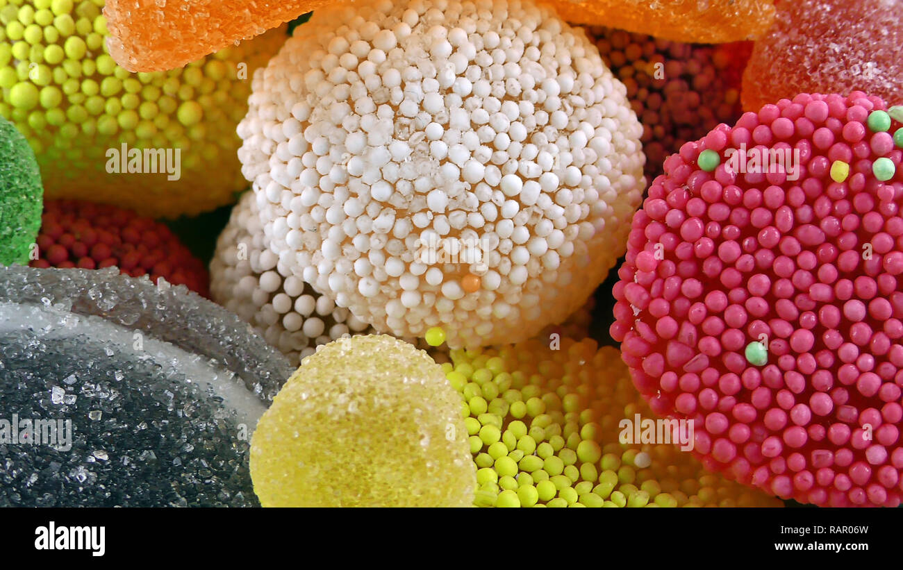 Candy Sweet Jelly Lolly and Delicious Sugar Dessert Stock Photo - Alamy