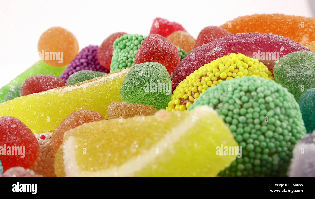 Candy Sweet Jelly Lolly and Delicious Sugar Dessert Stock Photo - Alamy