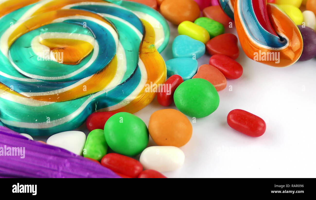 Candy Sweet Jelly Lolly and Delicious Sugar Dessert Stock Photo - Alamy
