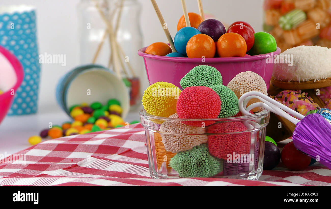 Candy Sweet Jelly Lolly and Delicious Sugar Dessert Stock Photo - Alamy