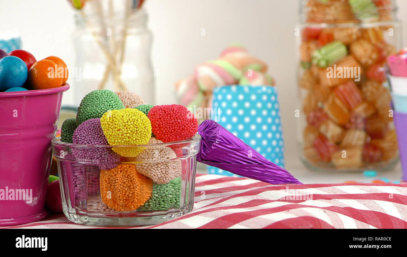 Candy Sweet Jelly Lolly and Delicious Sugar Dessert Stock Photo - Alamy
