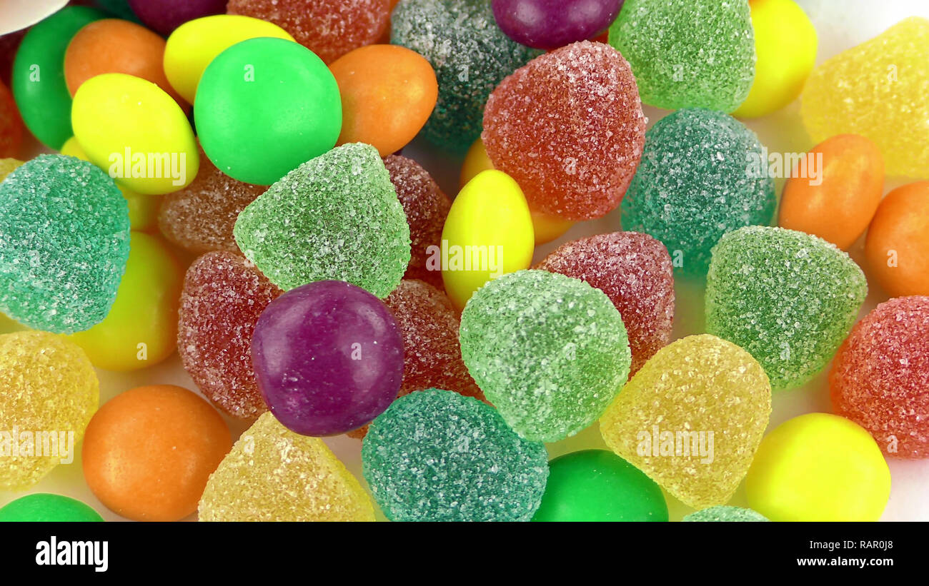 Candy Sweet Jelly Lolly and Delicious Sugar Dessert Stock Photo - Alamy