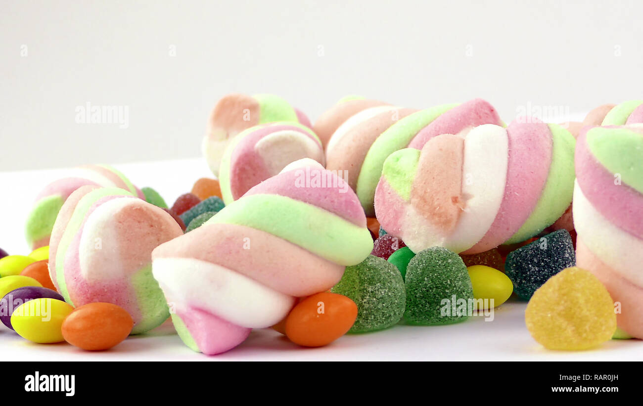 Candy Sweet Jelly Lolly and Delicious Sugar Dessert Stock Photo - Alamy