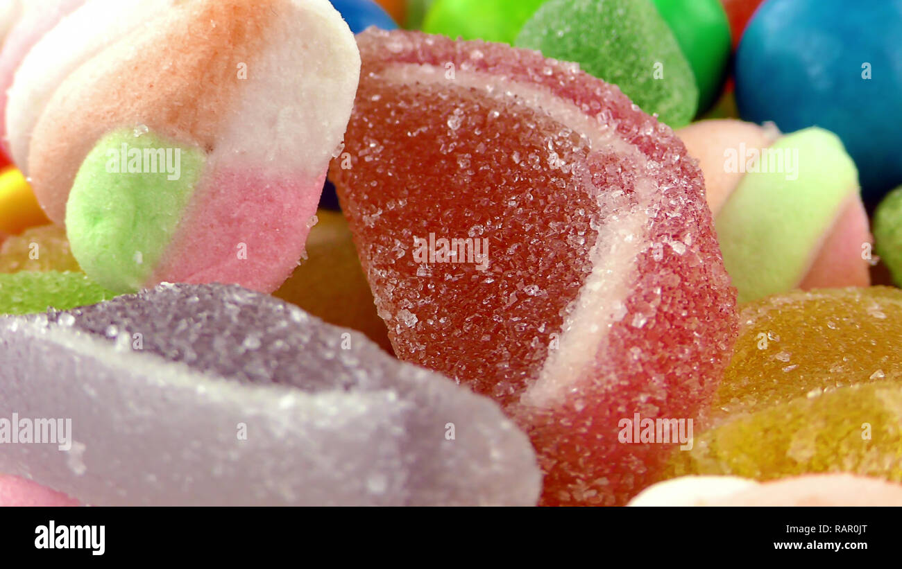 Candy Sweet Jelly Lolly and Delicious Sugar Dessert Stock Photo - Alamy