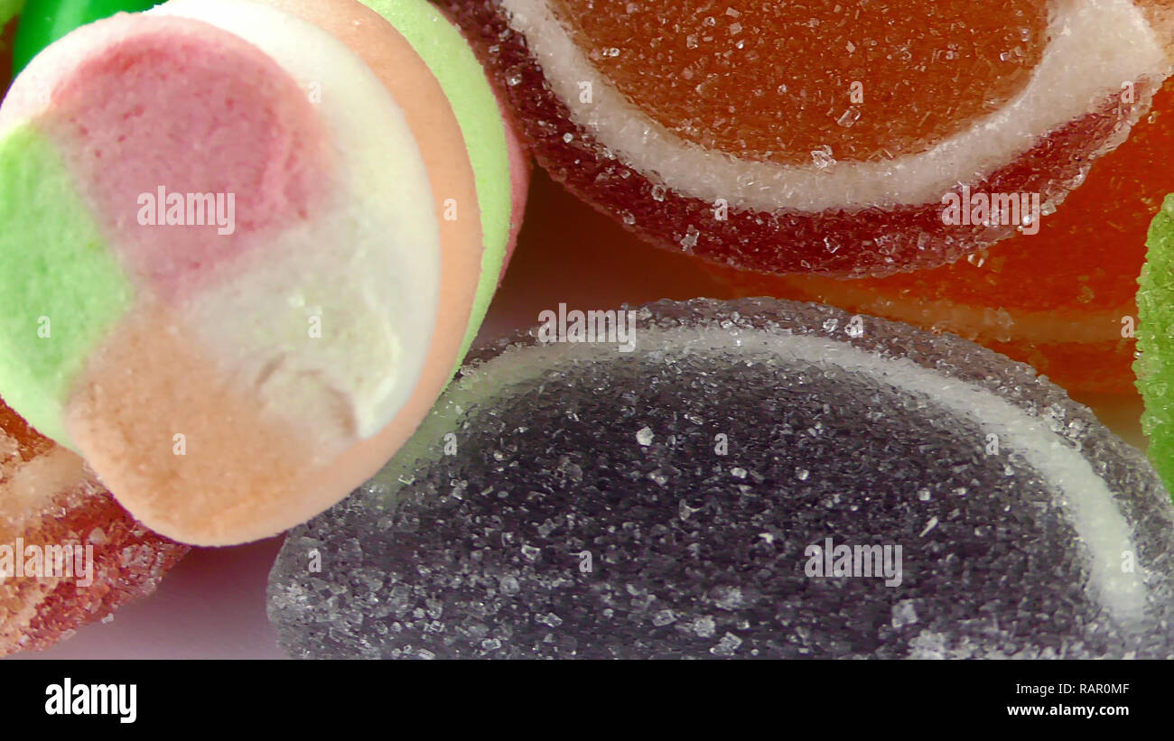 Candy Sweet Jelly Lolly and Delicious Sugar Dessert Stock Photo - Alamy