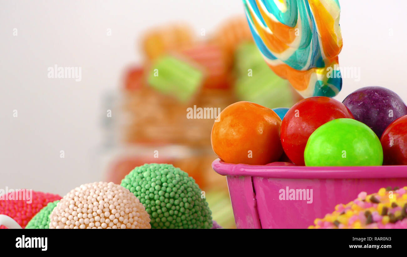 Candy Sweet Jelly Lolly and Delicious Sugar Dessert Stock Photo - Alamy