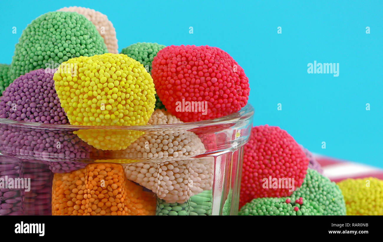Candy Sweet Jelly Lolly and Delicious Sugar Dessert Stock Photo - Alamy