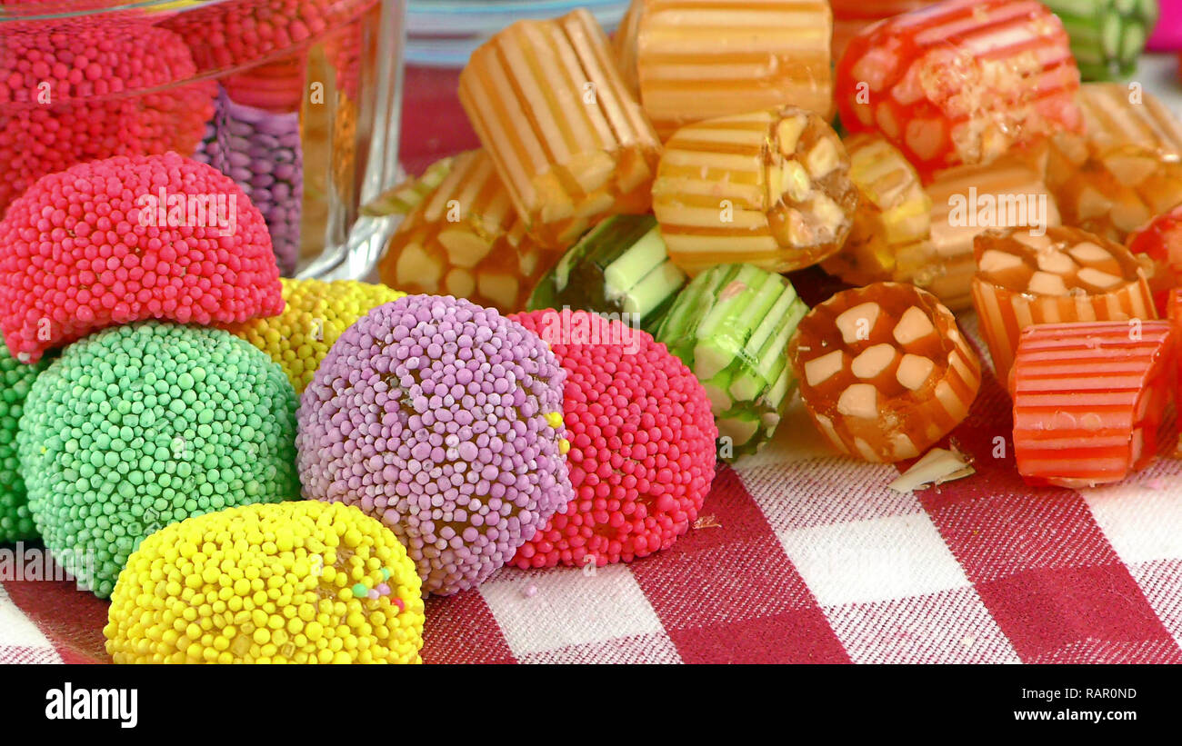 Candy Sweet Jelly Lolly and Delicious Sugar Dessert Stock Photo - Alamy