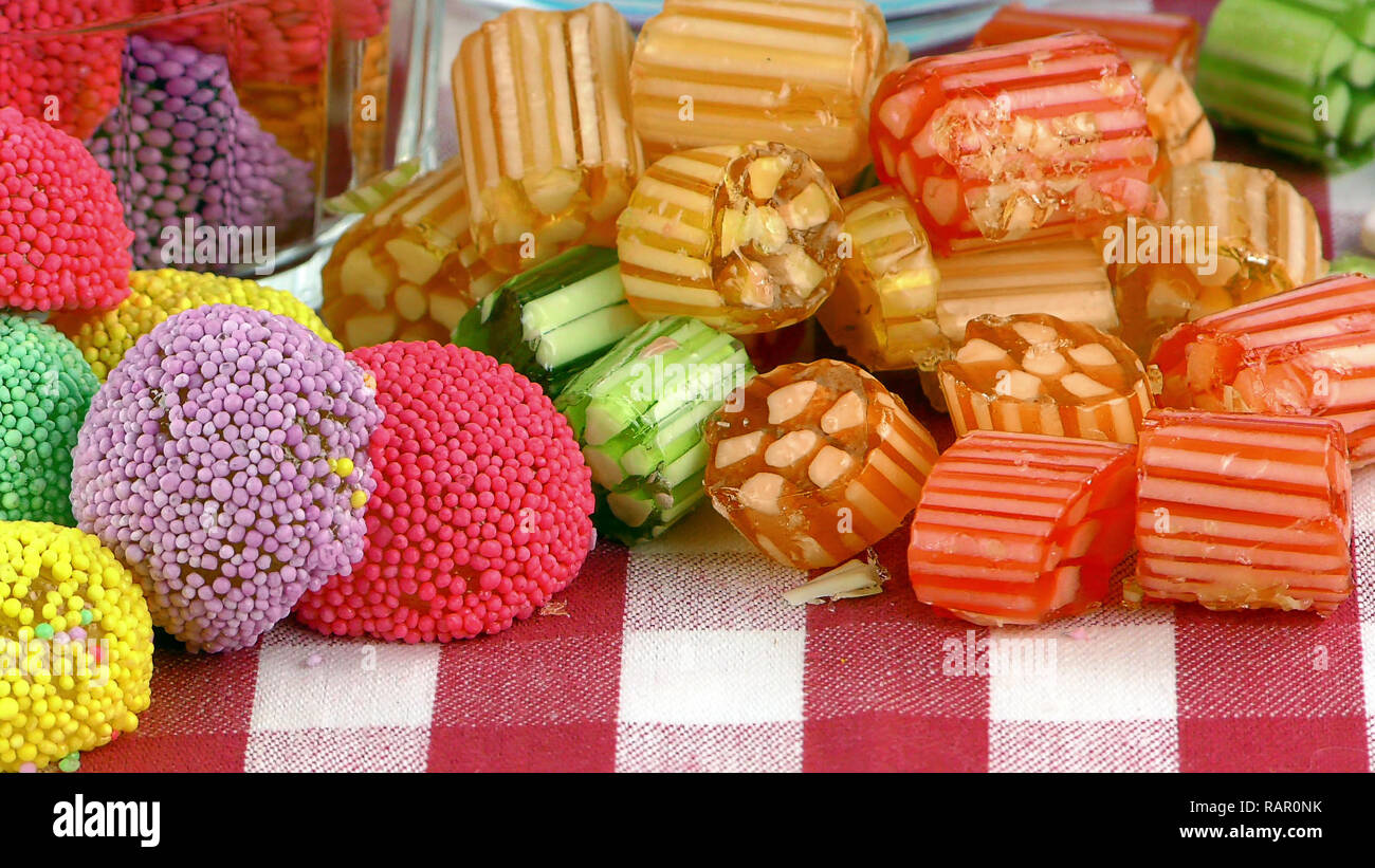 Candy Sweet Jelly Lolly and Delicious Sugar Dessert Stock Photo - Alamy