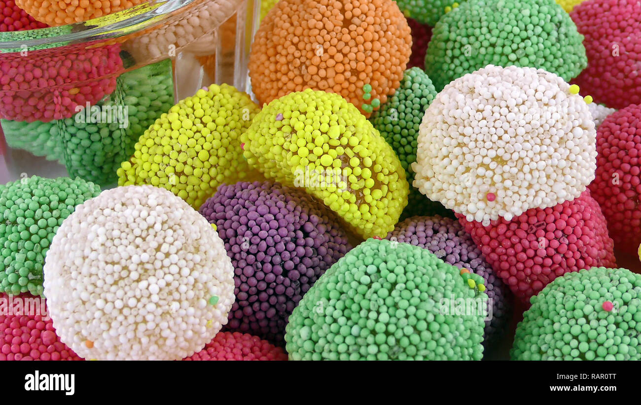 Candy Sweet Jelly Lolly and Delicious Sugar Dessert Stock Photo - Alamy