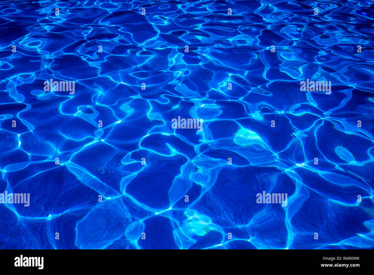 Swimming Pool Blue Water Surface Background Texture Stock Photo - Alamy