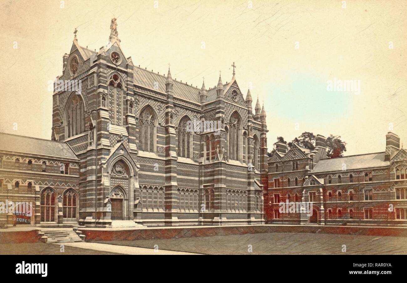 Keble College Chapel, Oxford UK, Francis Frith, 1870 - 1900. Reimagined ...