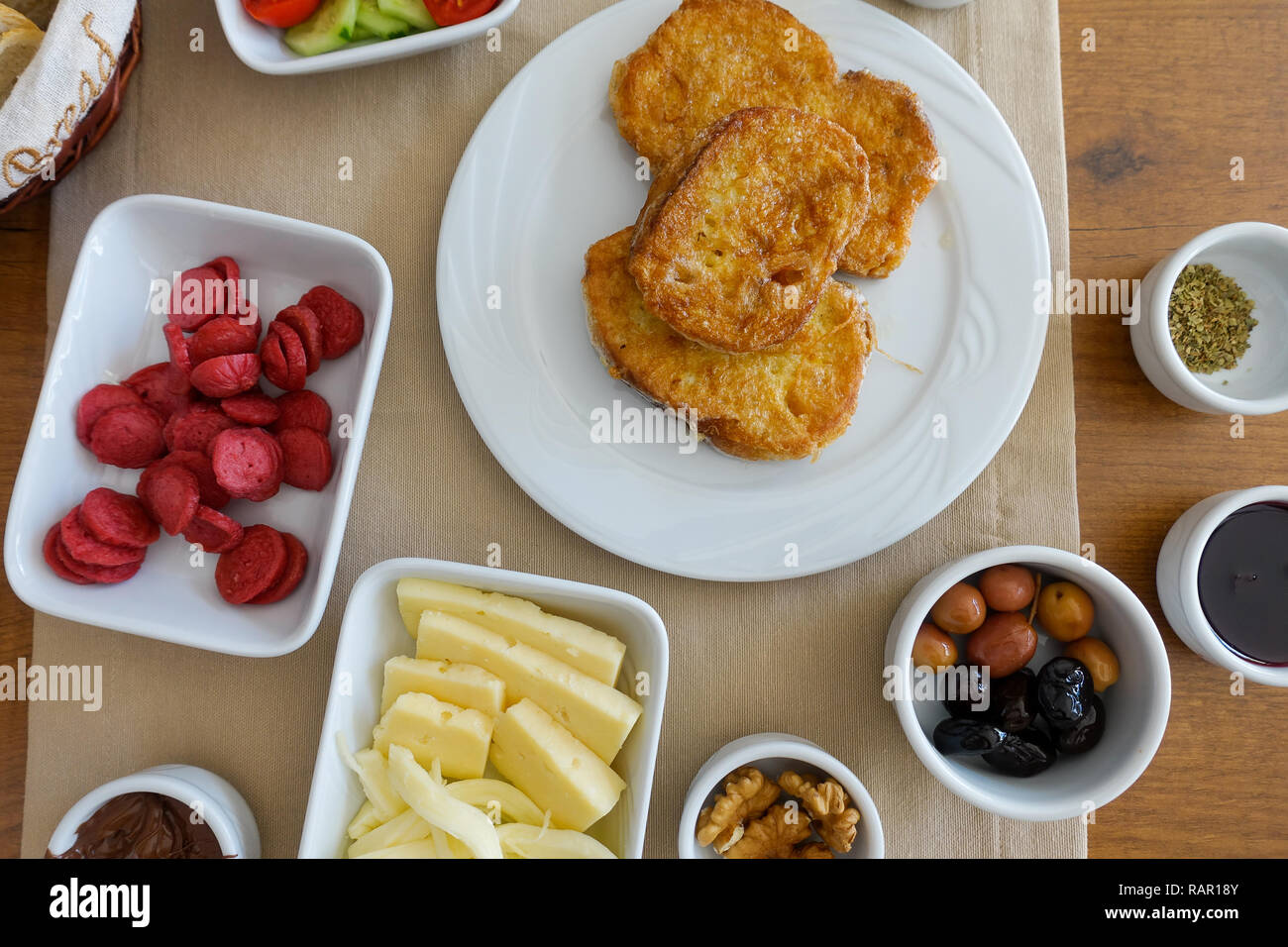 Turkish Traditional Breakfast Table Looks so Delicious Stock Photo - Alamy