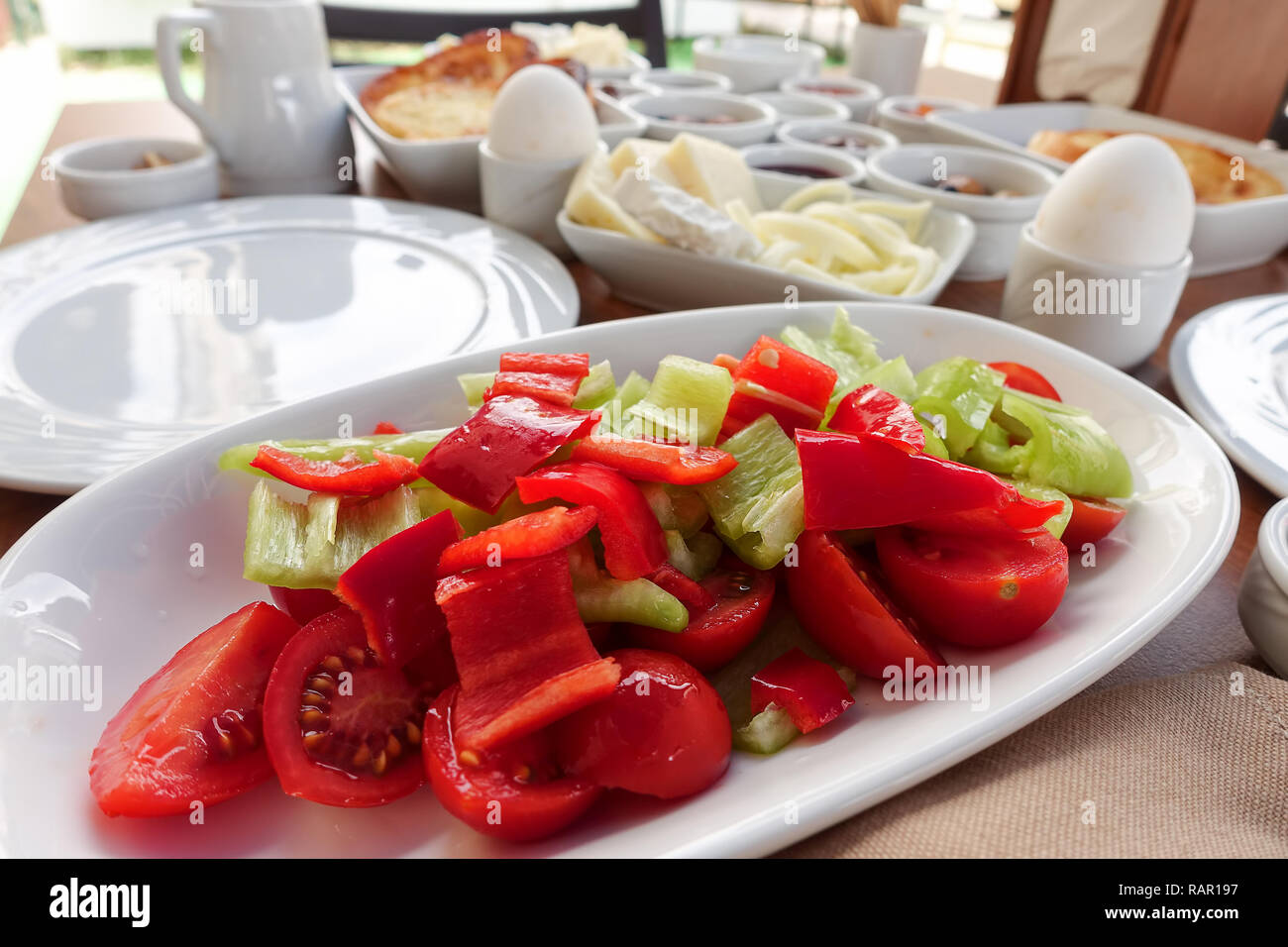 Turkish Traditional Breakfast Table Looks so Delicious Stock Photo - Alamy
