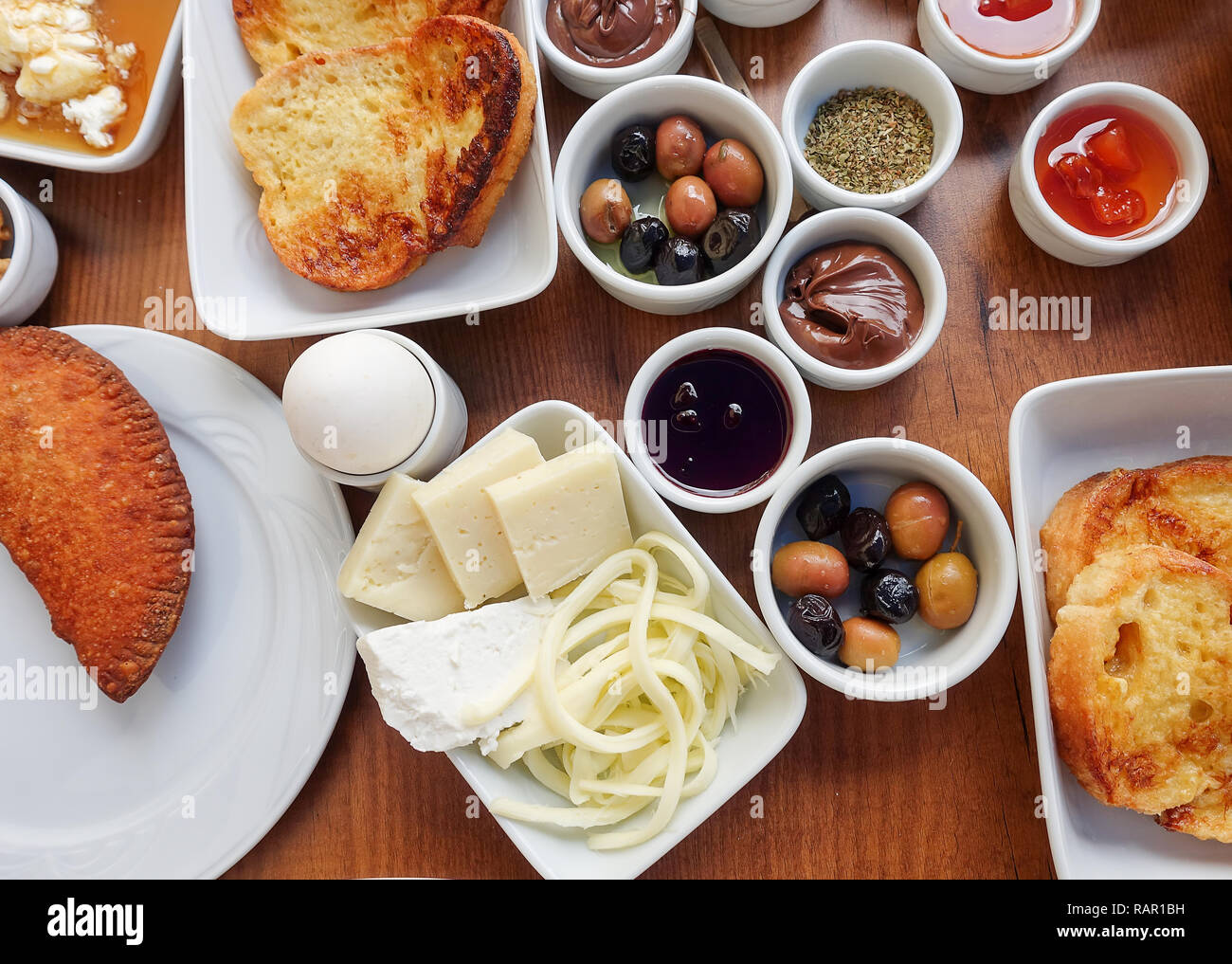 Turkish Traditional Breakfast Table Looks so Delicious Stock Photo - Alamy