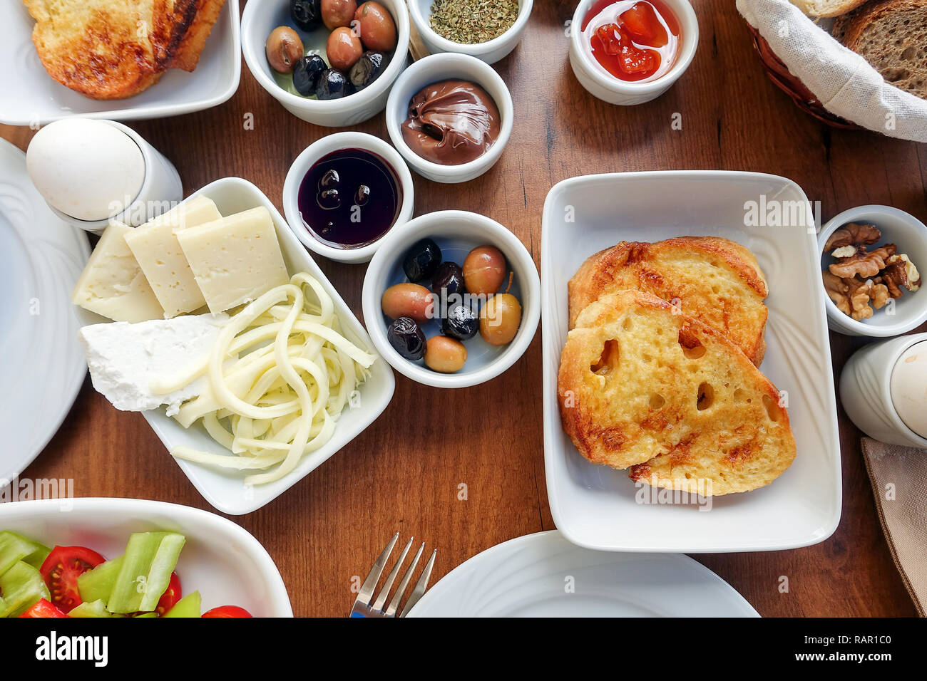 Turkish Traditional Breakfast Table Looks so Delicious Stock Photo - Alamy