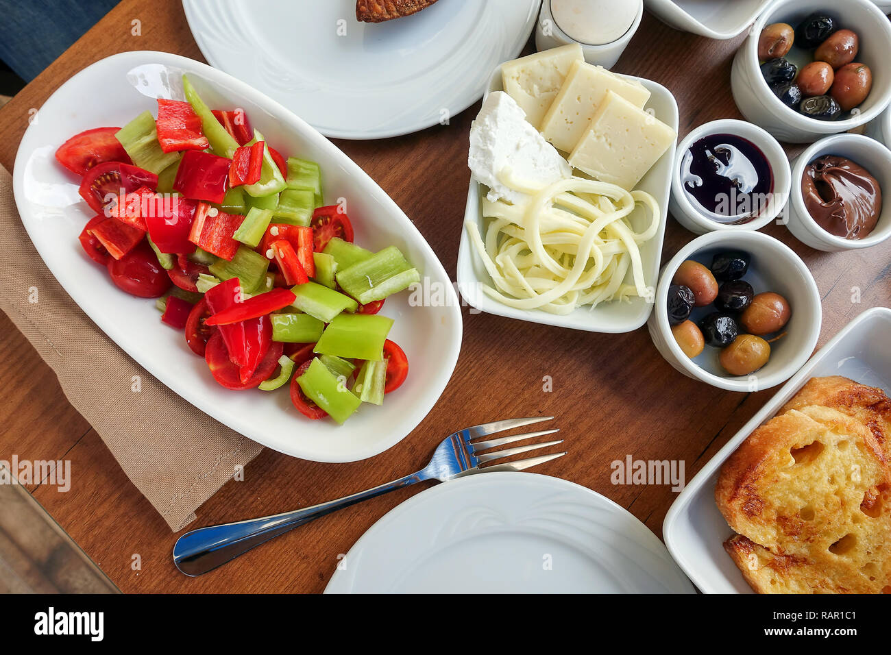 Turkish Traditional Breakfast Table Looks so Delicious Stock Photo - Alamy