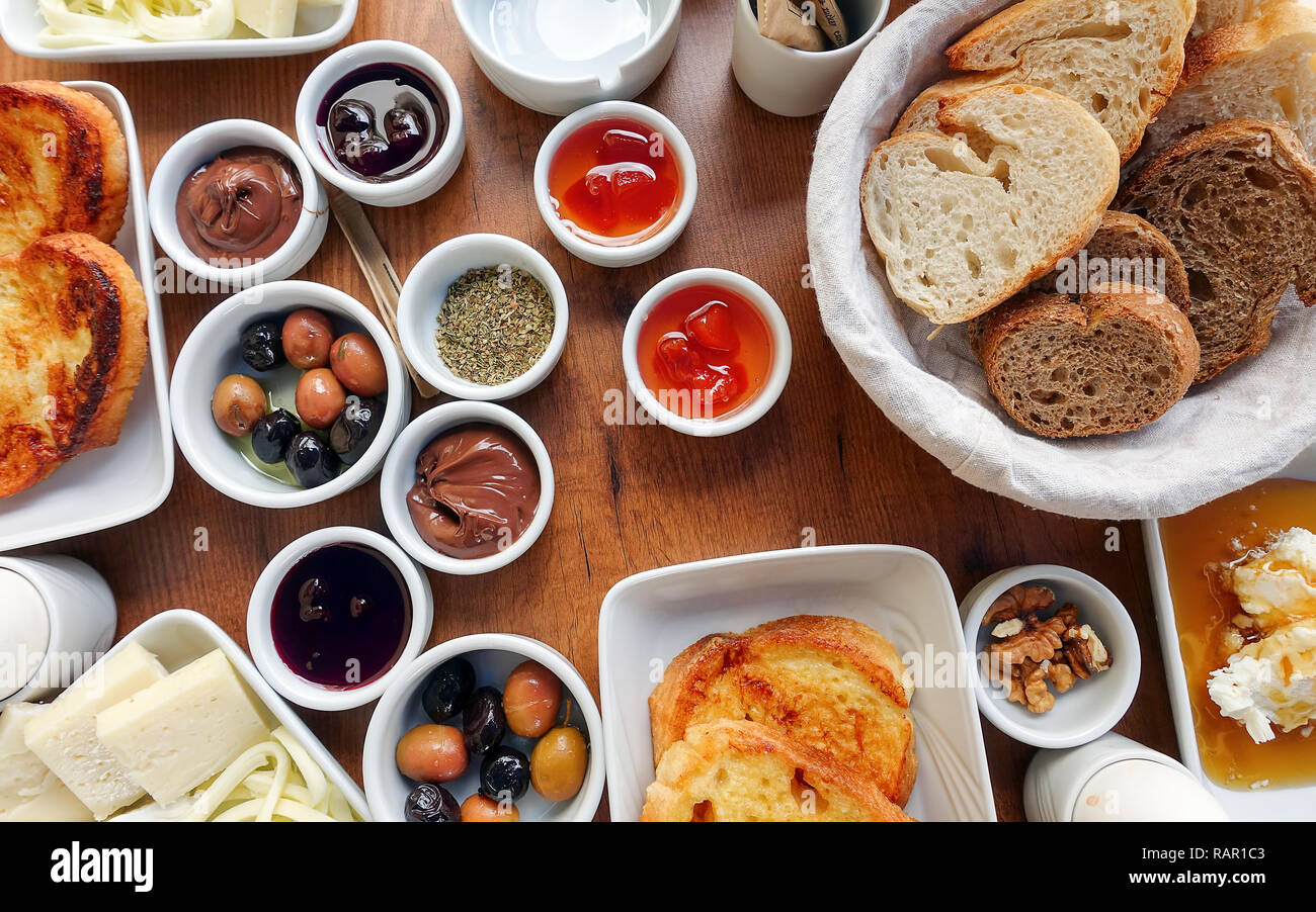 Turkish Traditional Breakfast Table Looks so Delicious Stock Photo - Alamy
