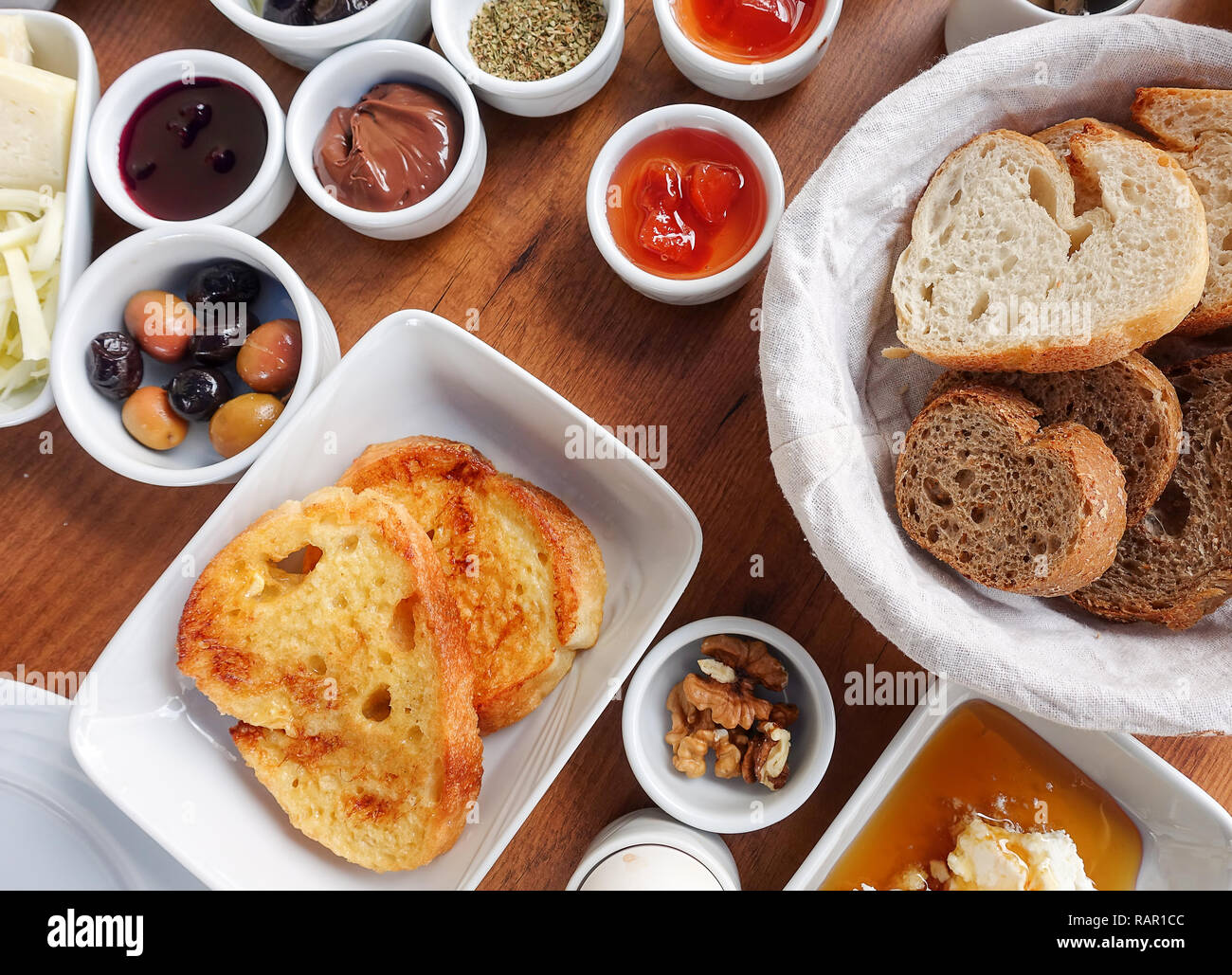 Turkish Traditional Breakfast Table Looks so Delicious Stock Photo - Alamy