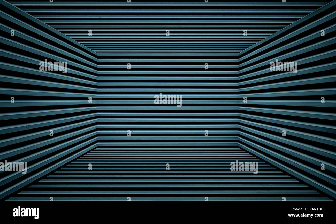 Urban Abstract Interior Metal Room Background Stage Stock Photo - Alamy