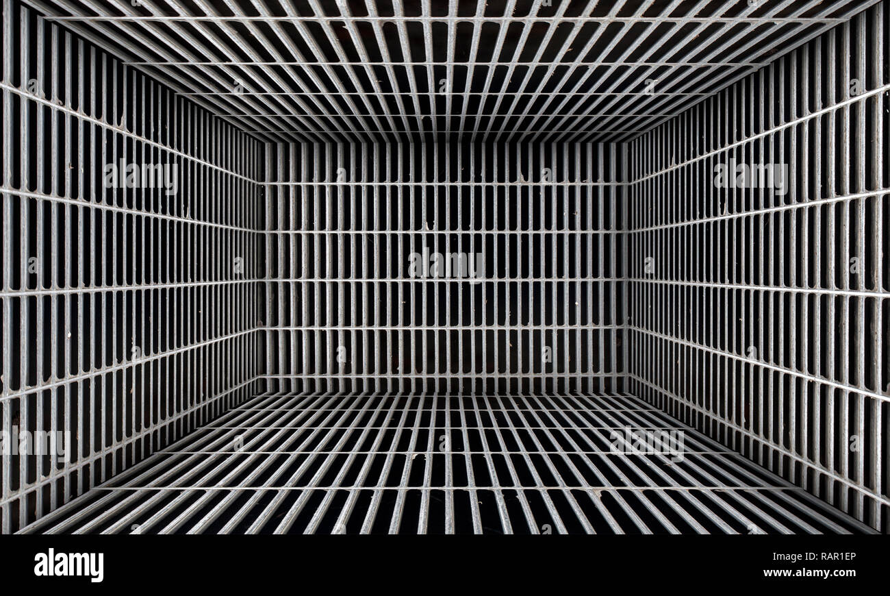 Urban Abstract Interior Metal Room Background Stage Stock Photo - Alamy