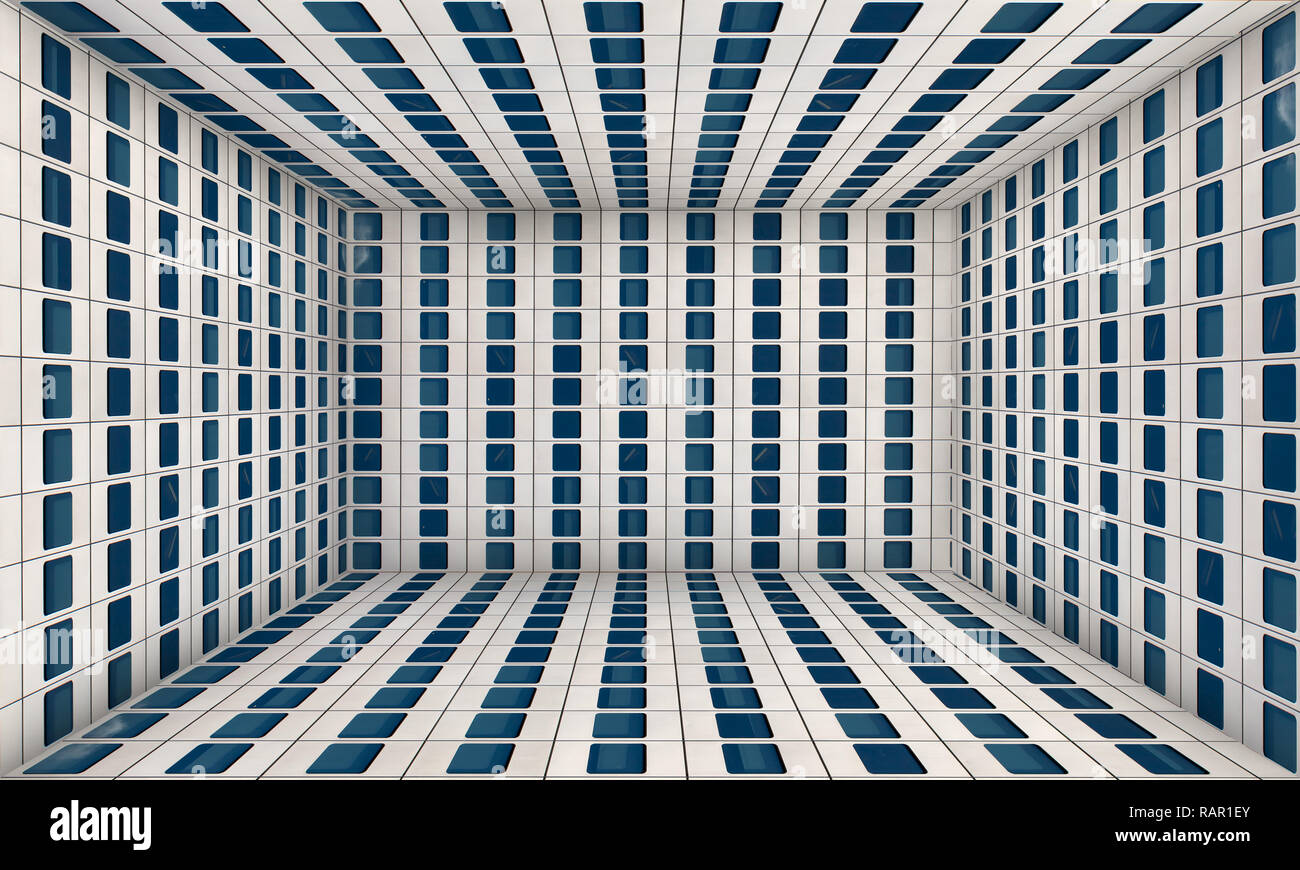 Urban Abstract Interior Metal Room Background Stage Stock Photo - Alamy