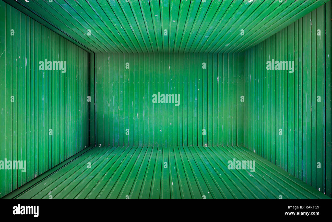 Urban Abstract Interior Metal Room Background Stage Stock Photo - Alamy