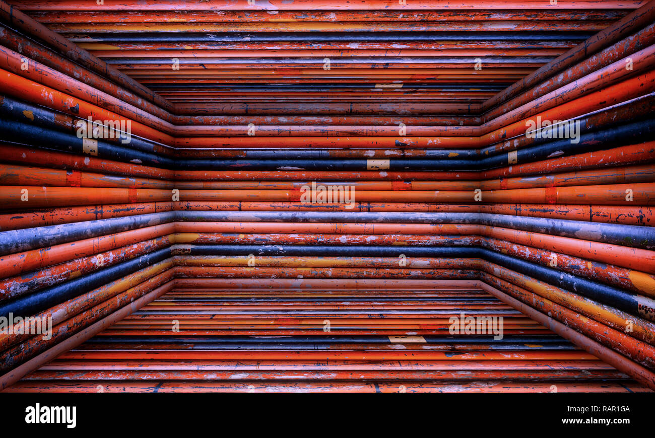 Urban Abstract Interior Metal Room Background Stage Stock Photo - Alamy