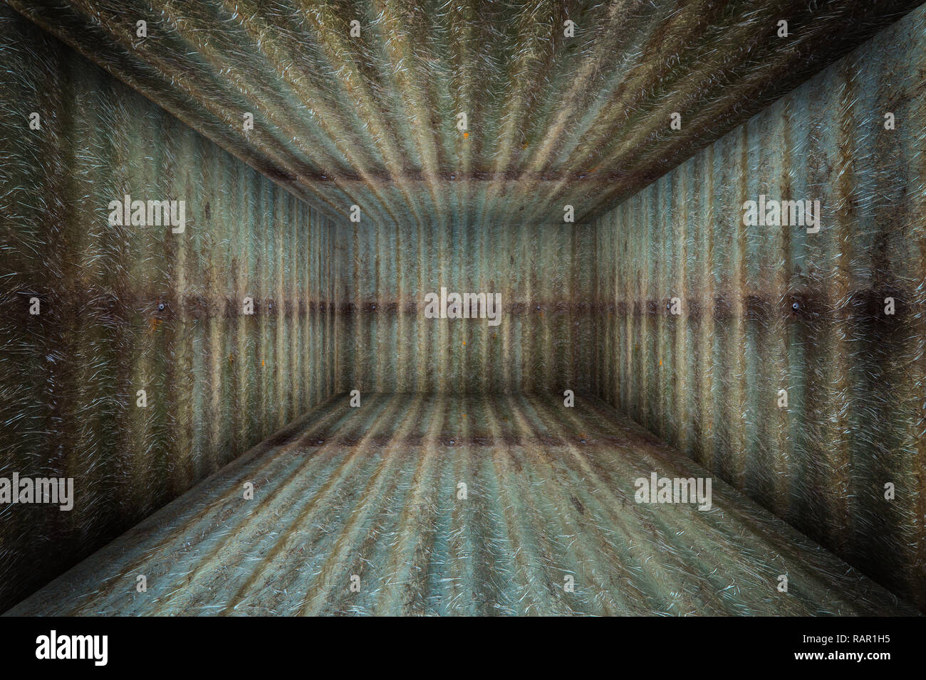 Urban Abstract Interior Metal Room Background Stage Stock Photo - Alamy