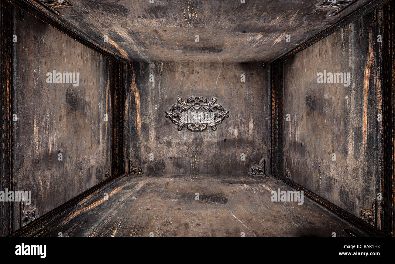 Urban Abstract Interior Metal Room Background Stage Stock Photo - Alamy