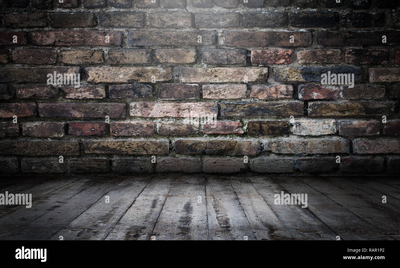 Urban Grunge Interior Brick Wall Stage Texture Background Stock Photo ...