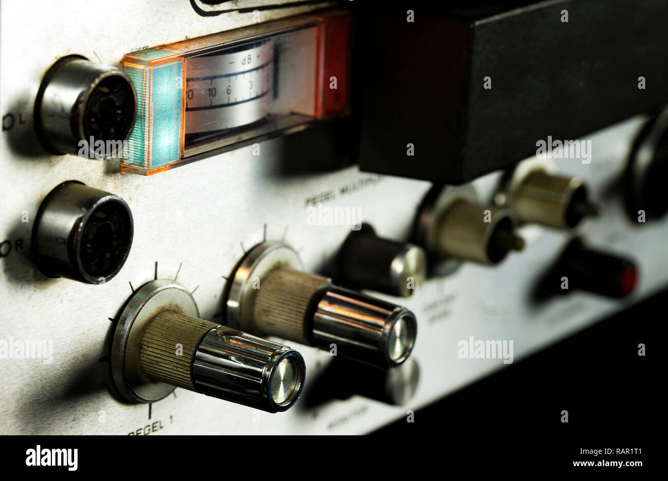 Vintage Analog Retro Tape Recorder and Player Photo Stock Photo - Alamy