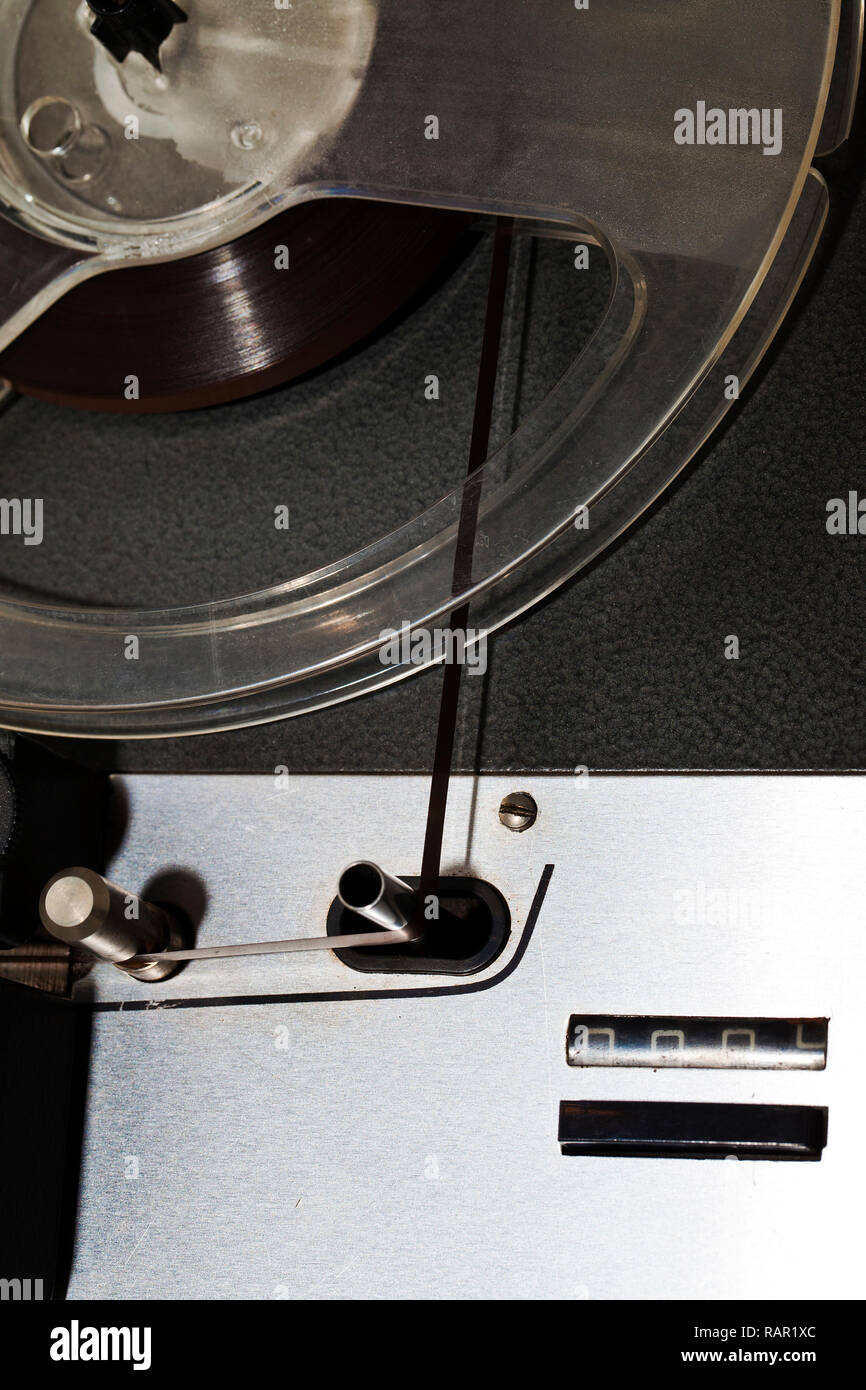 Vintage Analog Retro Tape Recorder and Player Photo Stock Photo - Alamy