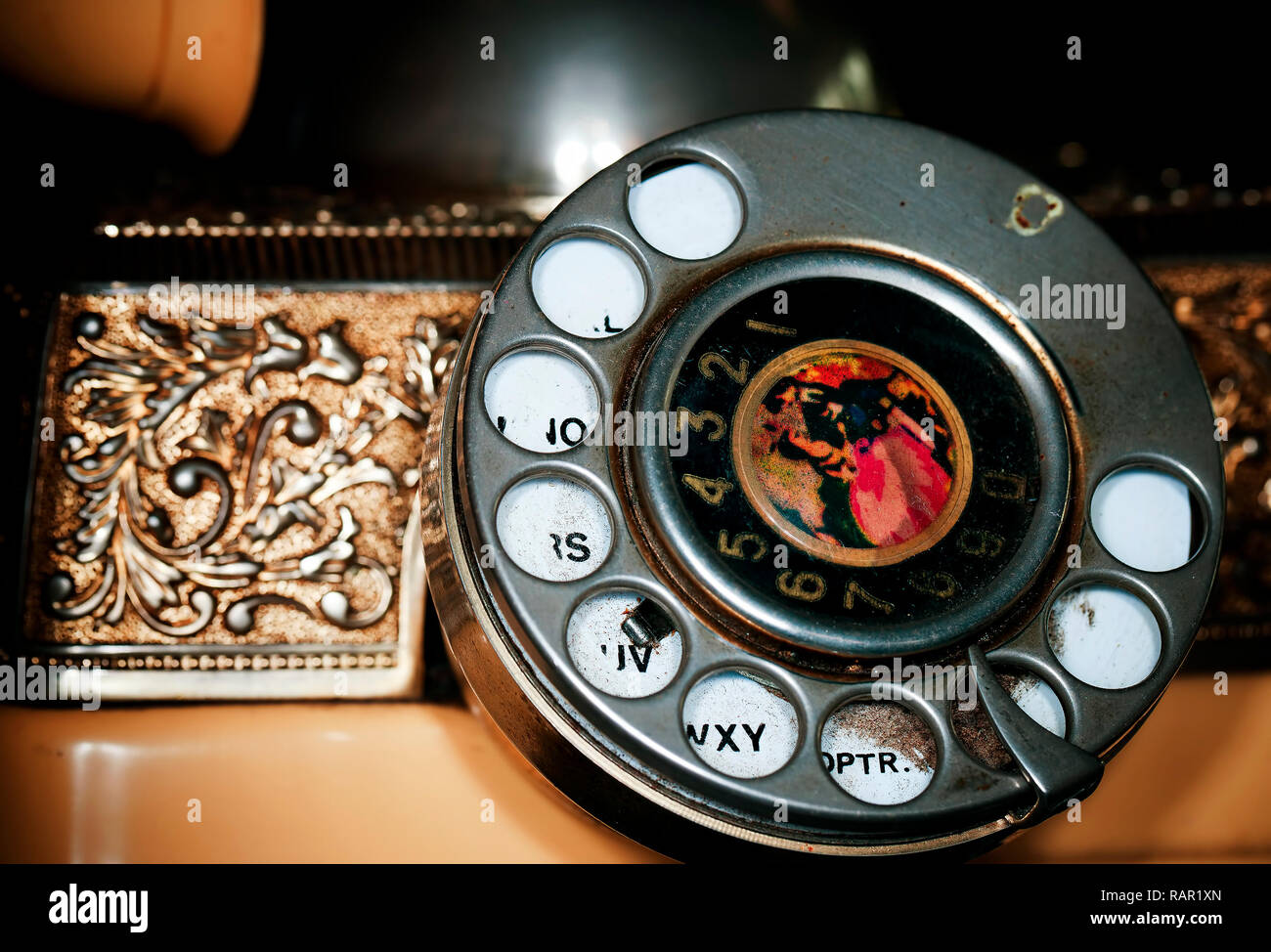 Vintage Antique Retro Telephone Old Communication Device Photo Stock ...