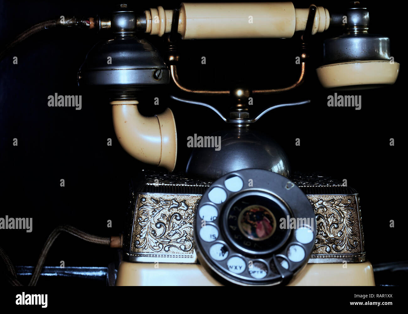 Vintage Antique Retro Telephone Old Communication Device Photo Stock ...