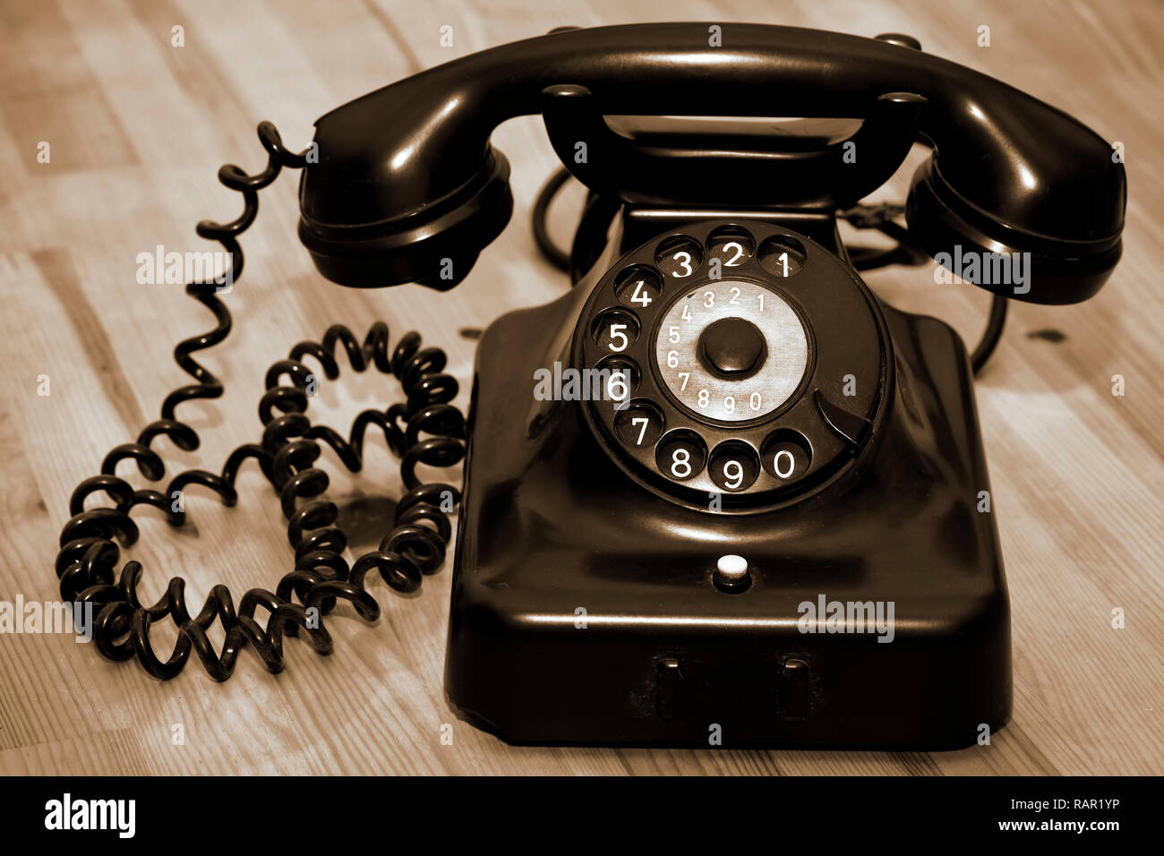 Vintage Antique Retro Telephone Old Communication Device Photo Stock ...
