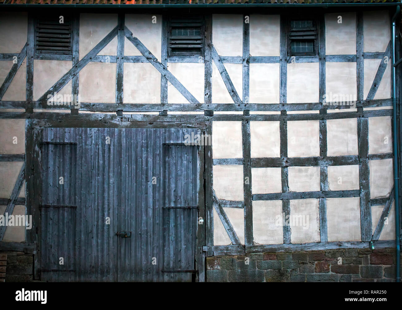 Vintage Old German Architecture Farm House Photo Stock Photo - Alamy