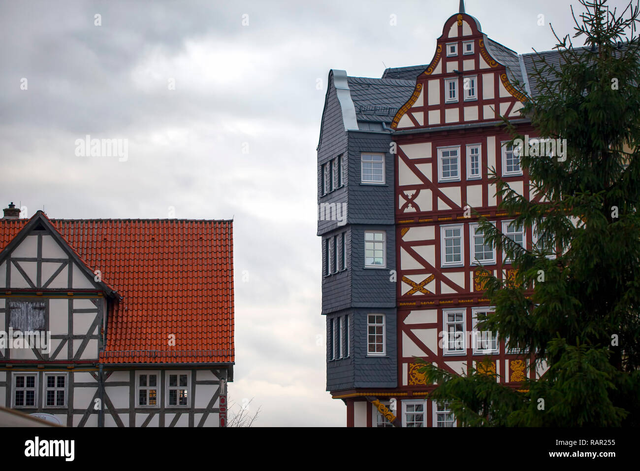 Vintage Old German Architecture Farm House Photo Stock Photo - Alamy