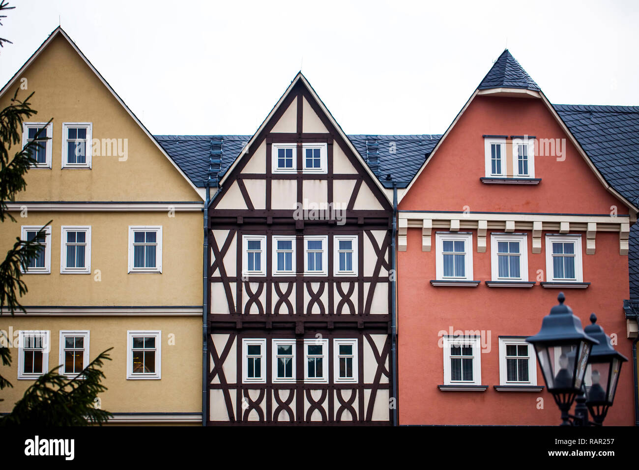 Vintage Old German Architecture Farm House Photo Stock Photo - Alamy