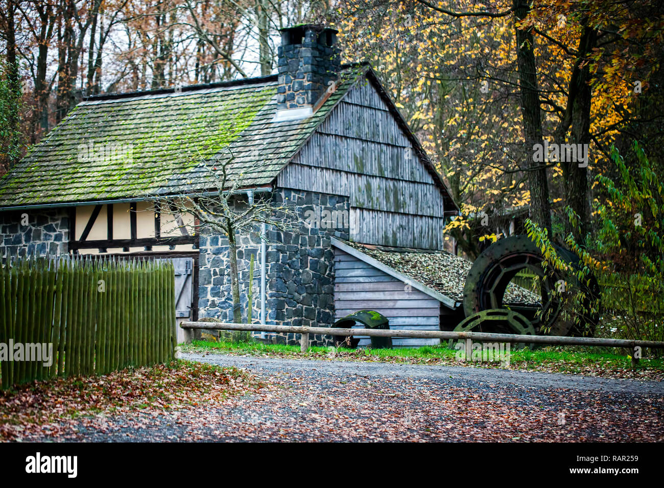 Vintage Old German Architecture Farm House Photo Stock Photo - Alamy