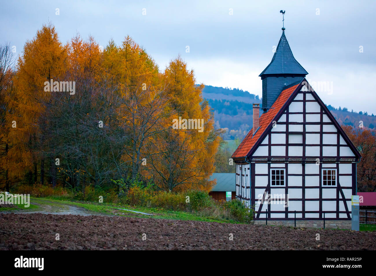 Vintage Old German Architecture Farm House Photo Stock Photo - Alamy