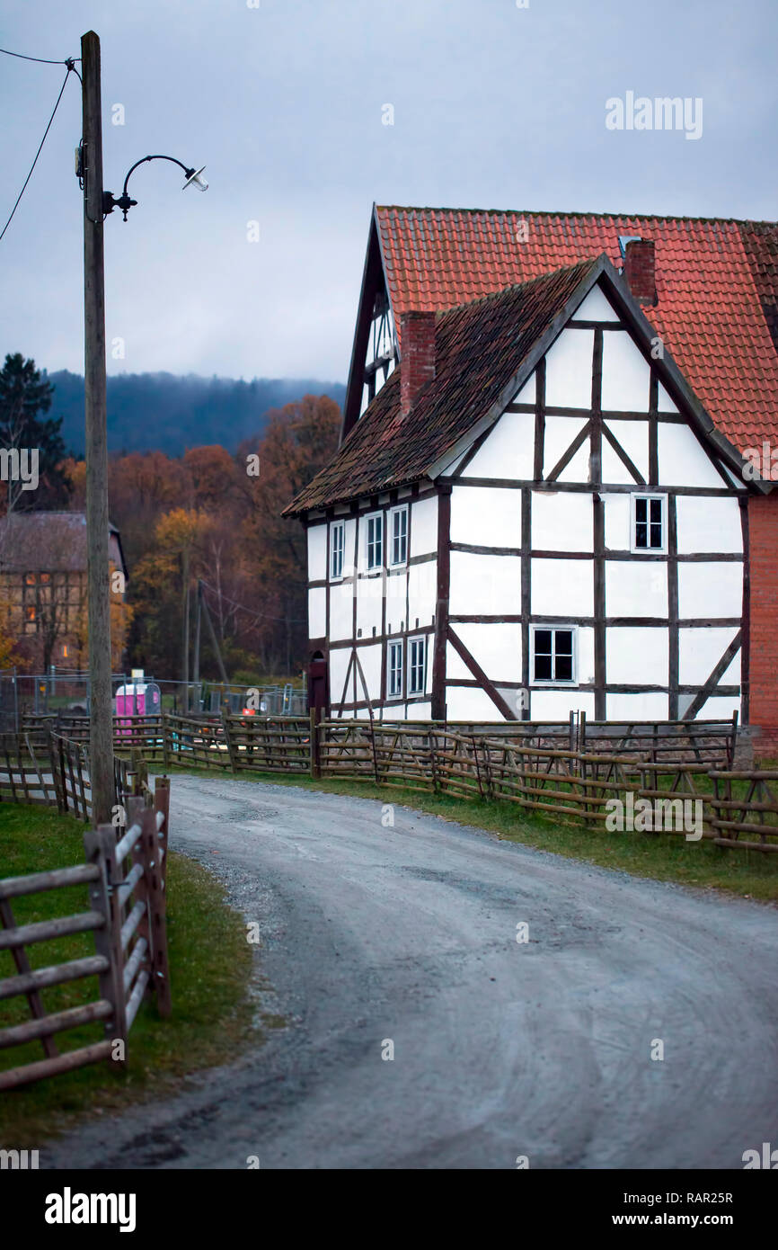 Vintage Old German Architecture Farm House Photo Stock Photo - Alamy