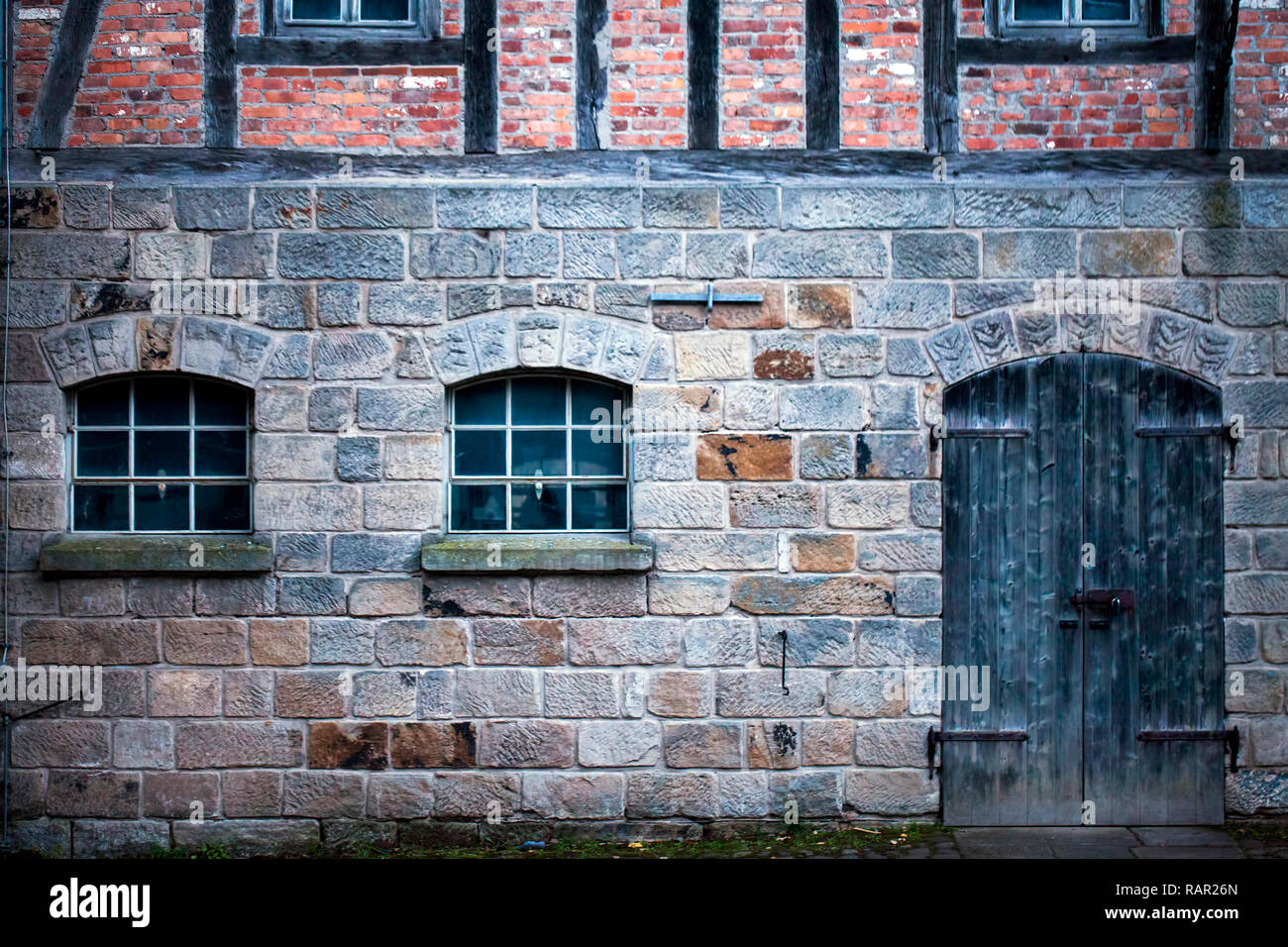 Vintage Old German Architecture Farm House Photo Stock Photo - Alamy