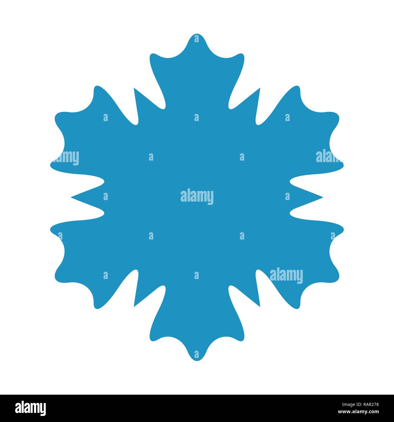 Simple snowflake icon hi-res stock photography and images - Alamy
